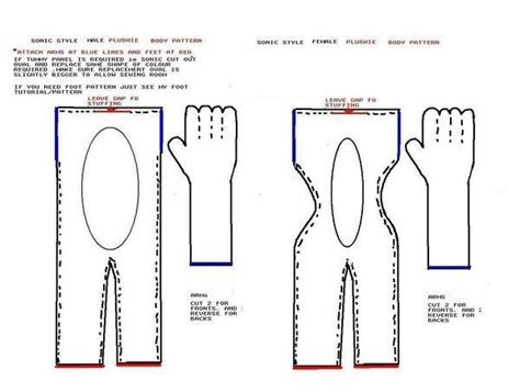 Sonic The Hedgehog Sewing Pattern