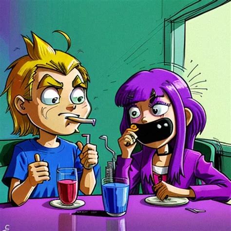 Cartoons Drinking Lean Free Ai Art Generator