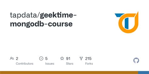 GitHub Tapdata Geektime Mongodb Course