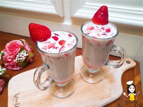 초간단 리얼딸기우유