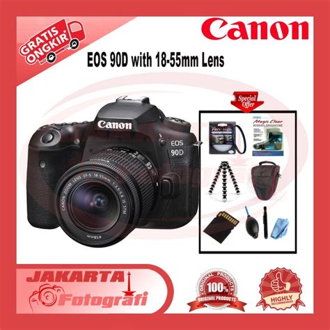 Jual Canon EOS 90D 90 D Kit 18-55mm Lens DSLR | Shopee Indonesia