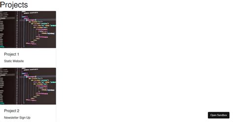 Dynamic Cards Forked Codesandbox