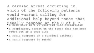 Personnel And Equipment Code And Rapid Response Workshop PPT