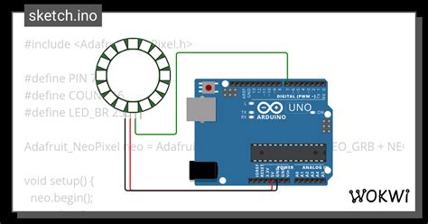 ws2812環 wokwi esp32 stm32 arduino simulator
