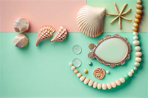 Premium Ai Image Side Border Of Stylish Feminine Accessories On The