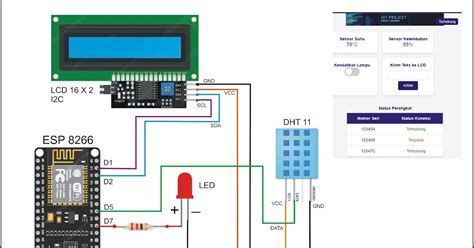 Belajar Iot 007 Monitoring Suhu Dan Kelembaban Edit Display Lcd 16x2 Dan Kendali Lampu Dengan