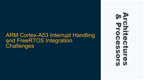 Arm Cortex A53 Interrupt Handling And Freertos Integration Challenges