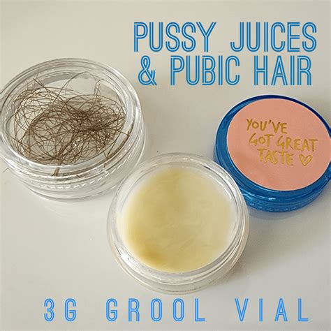 Selling Content Grool Vials And Pubic Hair Vials Rfetishobscura