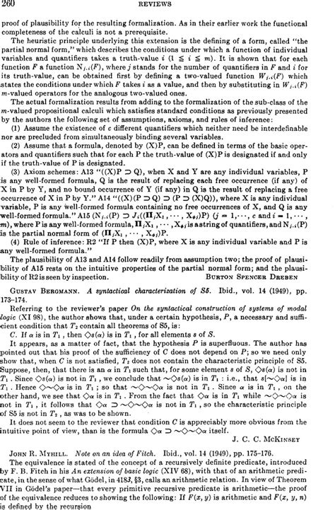 Gustav Bergmann A Syntactical Characterization Of S5 The Journal Of