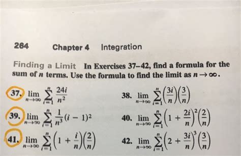 solved 264 chapter 4 integration finding a limit in