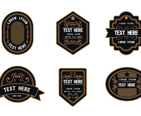 Vintage Badge Logo Template Vector Art And Graphics