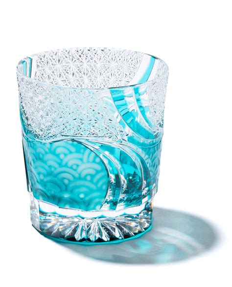 江戸切子 波動（全5色）オールドグラス 山田硝子