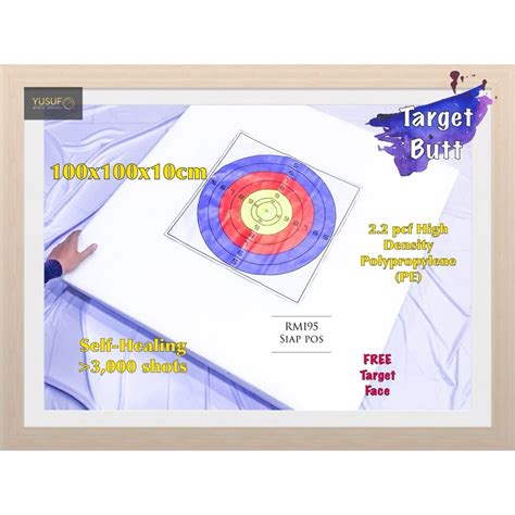 Yusuf Target Butt 100x100x10cm Archery Memanah Shopee Malaysia