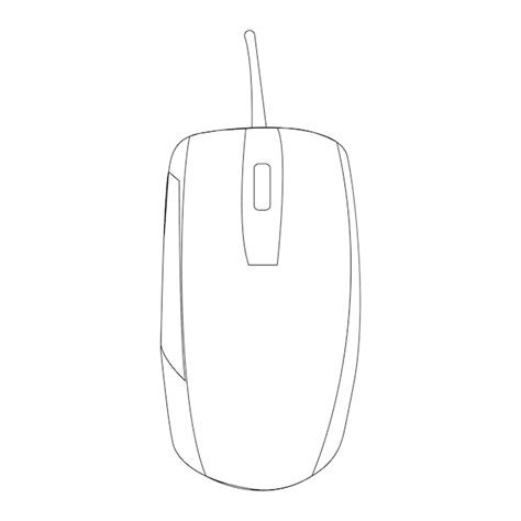 Premium Vector A Computer Mouse With A Mouse On It