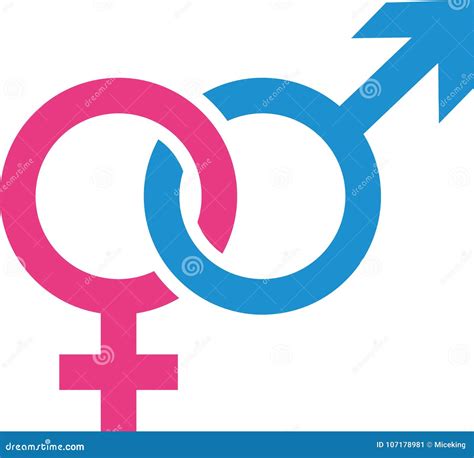 Sex Gender Icon Woman Man Stock Vector Illustration Of Male