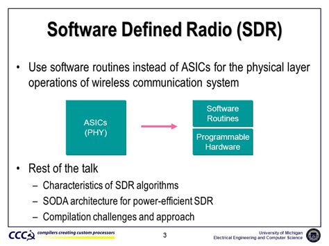 High Performance Software Defined Radio Architecture Lidiysoccer