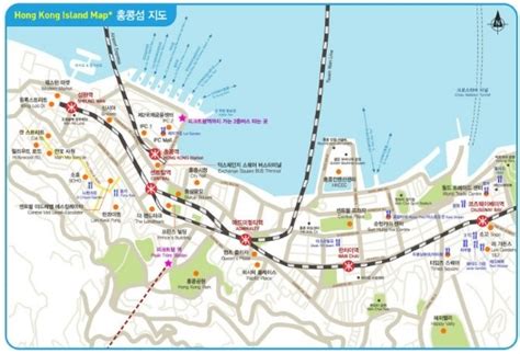 홍콩마카오지도 홍콩전체지도 구룡반도 홍콩섬 관광지도 포함 네이버 블로그