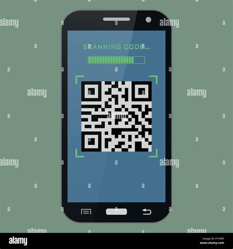 Mobile Phone Scanning Code Stock Vector Image Art Alamy