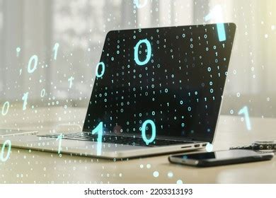 Creative Abstract Binary Code Sketch On Stock Photo Shutterstock