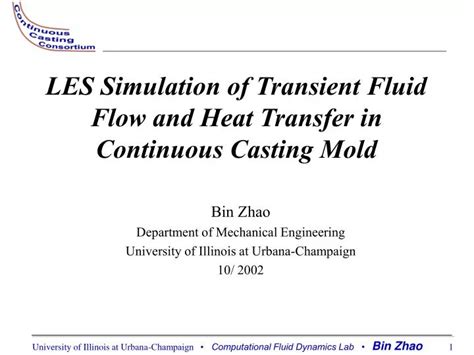 Ppt Les Simulation Of Transient Fluid Flow And Heat Transfer In