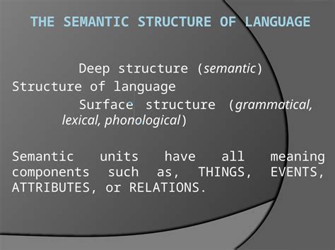 Pptx Deep Structure Semantic Structure Of Language Surface