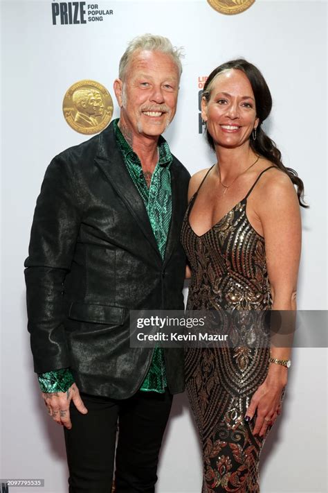James Hetfield And Adriana Gillett Attend The 2024 Library Of