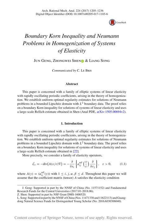 Boundary Korn Inequality And Neumann Problems In Homogenization Of