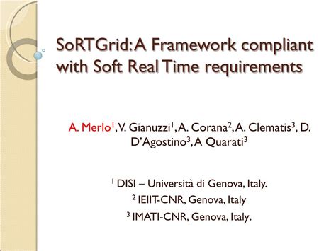 Ppt Sortgrid A Framework Compliant With Soft Real Time Requirements Powerpoint Presentation