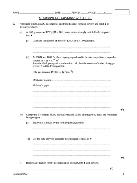 As Ch 01 Test Question Database With Answers Pdf Mole Unit Ammonia