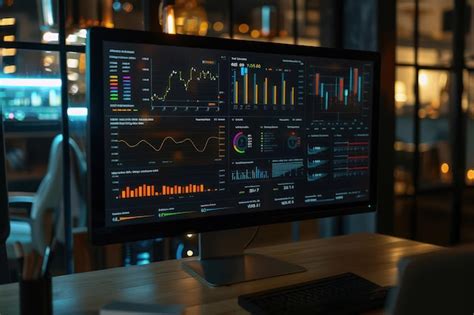 premium photo hightech data analytics dashboard displaying realtime business performance