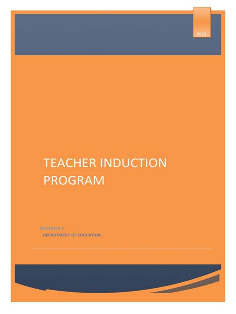 5 Teacher Induction Program Module 5 Pdf Constructivism Philosophy Of Education Learning