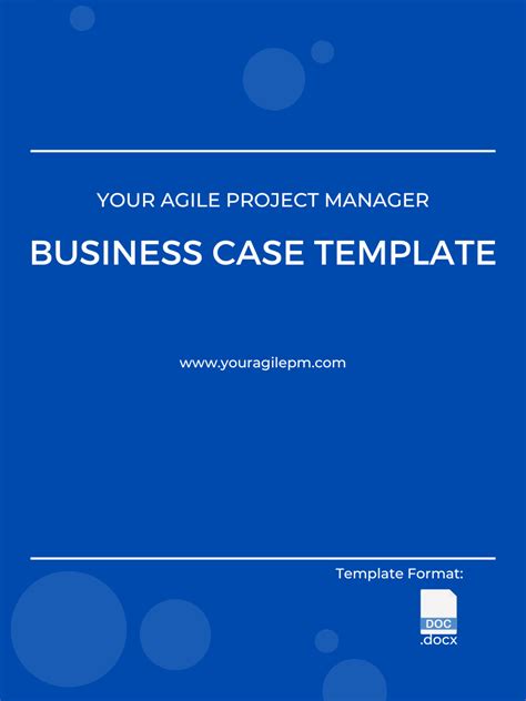 Business Case Template Agile Project Management
