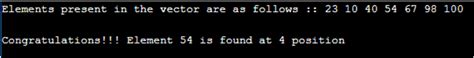 C Find Element In Vector How To Find Element In Vector In C