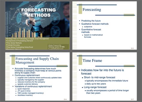 Forecasting Template Excel
