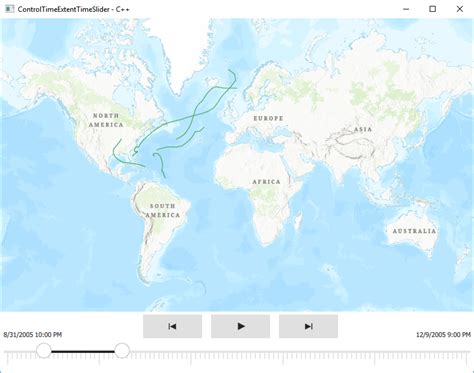 C Timeslider Does Not Show Current Start And End Time Extent Values
