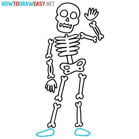 How To Draw A Skeleton Easy Simple Skeleton Drawing Skeleton Drawing