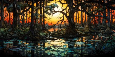Premium Ai Image Dive Into The Enigmatic World Of Stained Glass