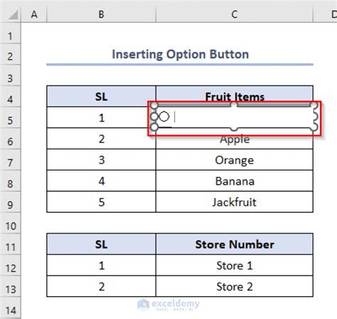 How To Add Option Button In Excel With Easy Steps Exceldemy