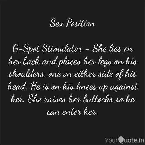 Sex Position G Spot Stim Quotes Writings By Erotic Culture YourQuote