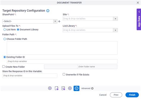 Document Transfer Target Repository Sharepoint