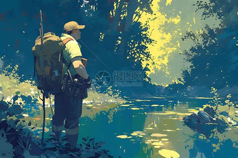 冒险与探索的男子插画图片下载 正版图片601107764 摄图网