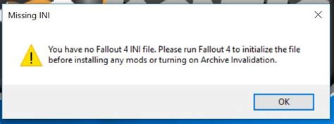 new pc new nexus install missing ini file fallout 4 technical