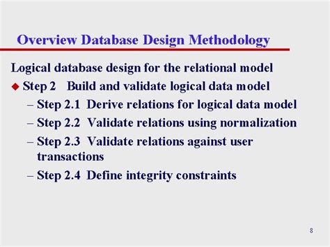 Chapter 16 Methodology Conceptual Database Design 1 Design