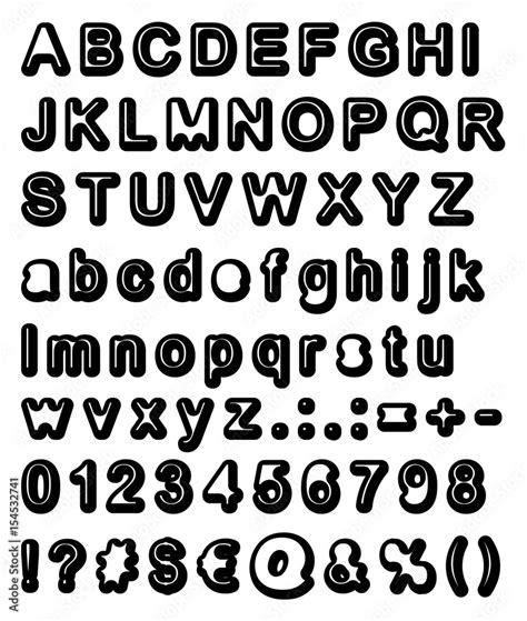 Bubble Numbers Font