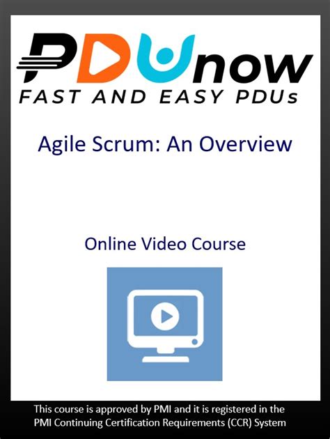 Agile Scrum An Overview Video Course Pdunow