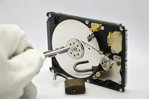 Platter Type Hard Drive 2 5 Inch Size Data Protection Concept Stock