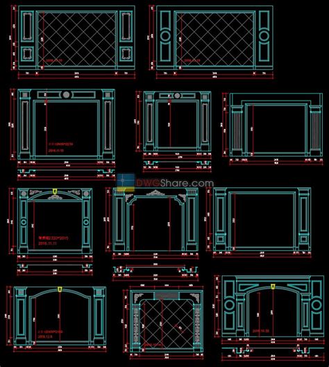 Innovative Wall Panel Design Cad Blocks For Modern Construction