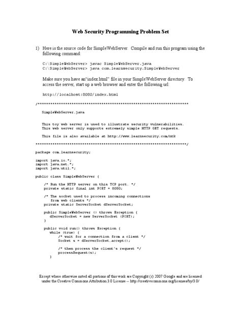 Web Security Problem Set Download Free Pdf Web Server Internet And Web
