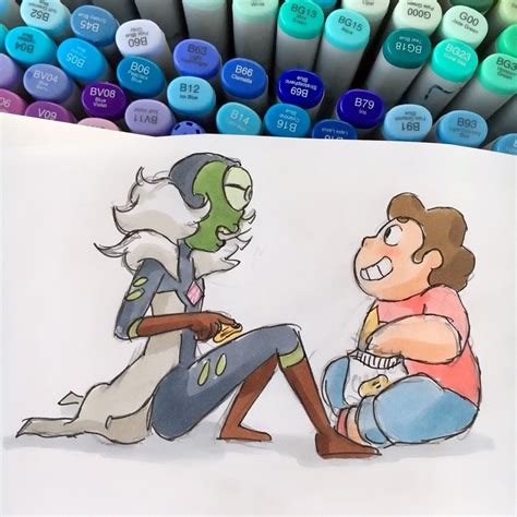 Nephrite And Steven 💕 Steven Universe Book Steven Universe Steven