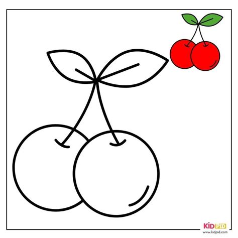 과일 색칠공부프린트 Fruits Coloring Page Artofit